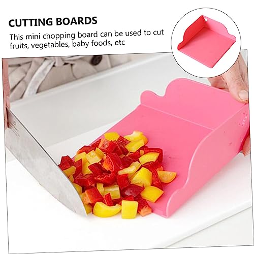 BESTonZON 3 Pcs Fruit Cutting Board Mini Cutting Boards Cheese Cutting Board Large Cutting Board Carving Board Vegetable Cutting Mats Meat Cutting Board Pp Pink Practical Chopping Board Food