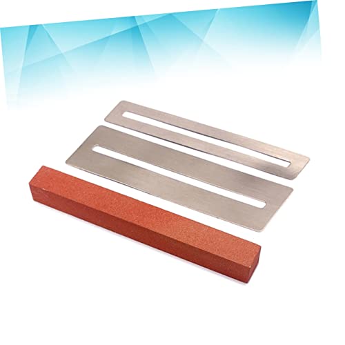 Vaguelly 2pcs Polishing Beam Fret Polish Sanding Polishing Beam Silk Flakes Protector Combination Brown Leveling Fret Leveling Beam Clean Beam Stone Fretboard Protector