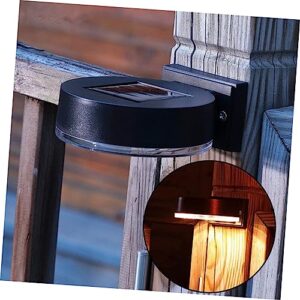 Uonlytech 1 Set Solar Wall Light Solar Lamp Outdoor LED Outdoor Wall Lights Outdoor Accessories Solar Deck Lights Fence Post Lights Outdoor Wall Sconce Multi-Function Yard Light Fence Supply