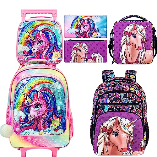 TXHVO 6PCS Unicorn Bag 26