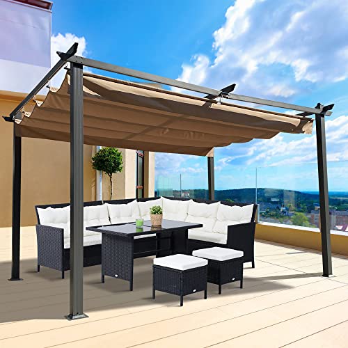 All Cedar Wooden Pergola Kit - Wind Rated at 100 MPH, Perfect for Outdoor Entertaining and Relaxation