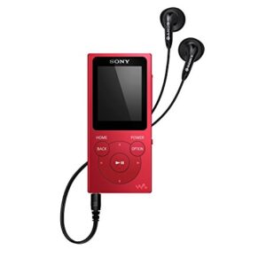 Sony NWE394/R 8GB Walkman MP3 Player (Red) & ZX Series Wired On-Ear Headphones, Black MDR-ZX110, 7.87 x 1.81 x 5.87 inches