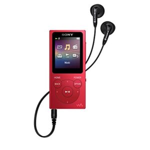 Sony NWE394/R 8GB Walkman MP3 Player (Red) & ZX Series Wired On-Ear Headphones, Black MDR-ZX110, 7.87 x 1.81 x 5.87 inches