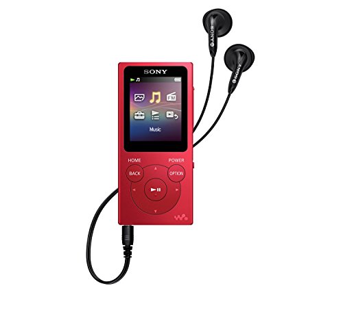 Sony NWE394/R 8GB Walkman MP3 Player (Red) & ZX Series Wired On-Ear Headphones, Black MDR-ZX110, 7.87 x 1.81 x 5.87 inches