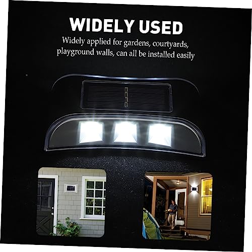 Uonlytech 1 Set Night Light Wall Lights Outdoor Exterior Outdoor Wall Lights Outdoor Wall Sconce Patio Wall Lights Exterior Wall Lantern Down Lights Outdoor Solar Powered Lamp Home Wall Lamp