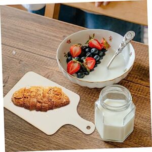 SHOWERORO 3pcs DIY Tray Bread Tray Wooden Tray Mini Breadboard Cutting Boards for Crafts Wooden Bread Tray Wooden Pizza Serving Trays Brown Wooden Cake Board Blank Wood Tray Bread Board Food