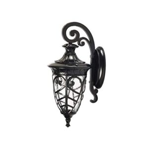 pehub european retro waterproof wall sconce outdoor lighting clear glass lantern wall lamp anti-rust wall light front porch garage entrance decorative fixture surface mount exterior light fixture