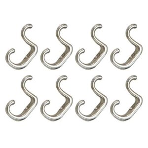 cgmj 8-pack mini small hooks double hook jewelry box makeup cases drawer hook hanger organizer earring hook