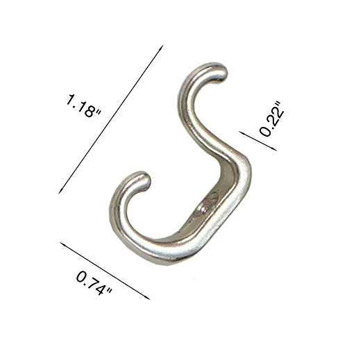 CGMJ 8-Pack Mini Small Hooks Double Hook Jewelry Box Makeup Cases Drawer Hook Hanger Organizer Earring Hook