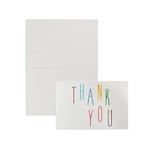 Rainbow Thank You Cards with Envelopes, Bulk Boxed Set (4x6 In, 144 Pack)