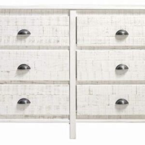 Camaflexi Baja Dresser, 6 Drawer, White