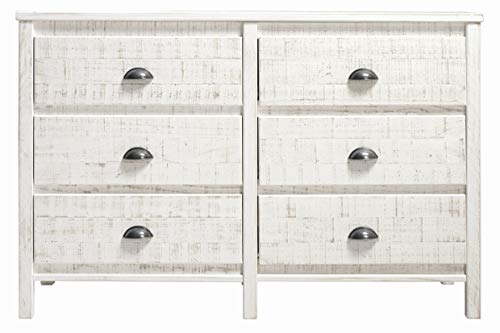 Camaflexi Baja Dresser, 6 Drawer, White