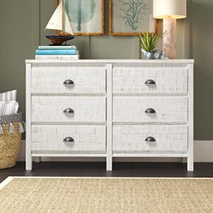 Camaflexi Baja Dresser, 6 Drawer, White