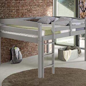 Concord Junior Loft Bed, Full, Grey