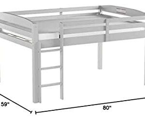 Concord Junior Loft Bed, Full, Grey