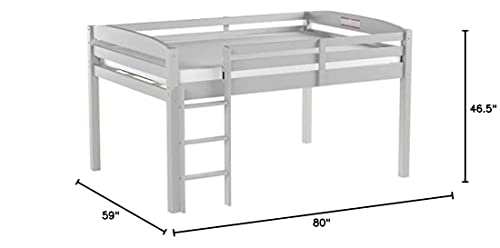 Concord Junior Loft Bed, Full, Grey