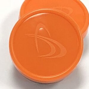 20mm flip off caps orange 100pk