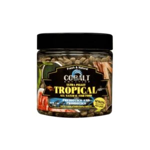 cobalt aquatics ultra tropical micro grazers sinking pellets 6.2x2.1 mm, 2.6 oz.