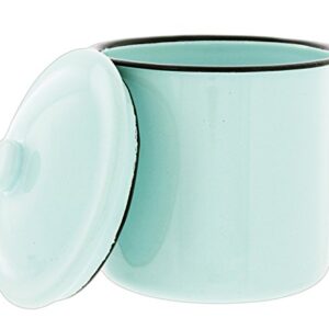 Park Hill 5" Light Blue Enamel Canister with Lid