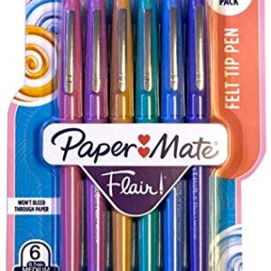 Paper Mate Flair174; Pens, 6ct - Candy Pop Multi-Colored