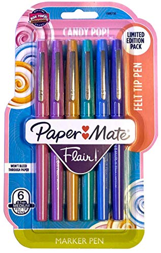 Paper Mate Flair174; Pens, 6ct - Candy Pop Multi-Colored