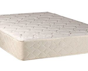 Greaton Medium Plush Tight top Innerspring Fully Assembled Mattress, Good for The Back, 75" X 48", White & LT Brown