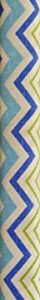 Stitch & Sparkle Cotton Duck 45" Chevron Azure Color Sewing Fabric by The Yard, (D015G0707)