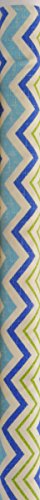 Stitch & Sparkle Cotton Duck 45" Chevron Azure Color Sewing Fabric by The Yard, (D015G0707)