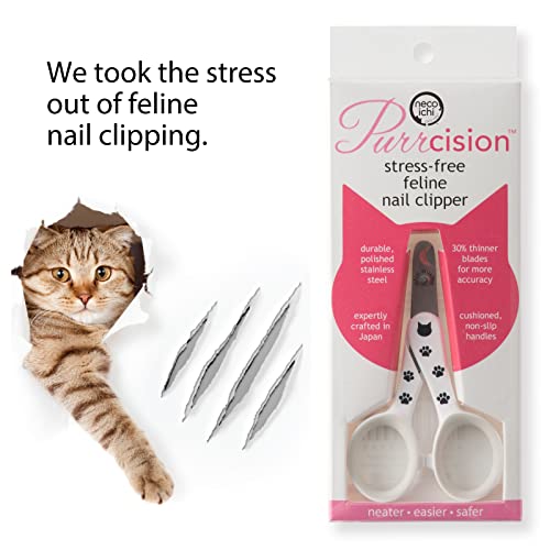 Purrcision Feline Cat Nail Clippers Stress-Free, Expertly Crafted in Japan, Neater, Easier, Safer, 30% Thinner Blades, No.1 Seller in Japan!