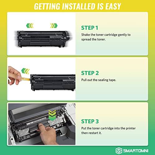 S SMARTOMNI Compatible Toner Replacement for Canon 104 FX-10 FX-9 HP 12A Q2612A Toner use with Canon ImageClass D450 D420 D480 MF4270 MF4350d HP Laser 1020 1022 1022n 3015 1018 3050 1015 Printer