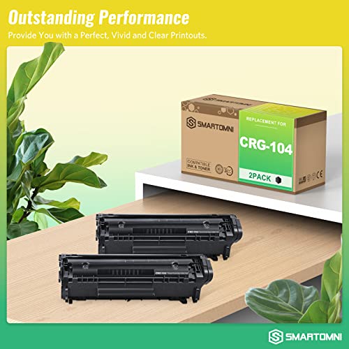 S SMARTOMNI Compatible Toner Replacement for Canon 104 FX-10 FX-9 HP 12A Q2612A Toner use with Canon ImageClass D450 D420 D480 MF4270 MF4350d HP Laser 1020 1022 1022n 3015 1018 3050 1015 Printer