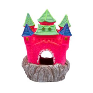 glofish extra large castle ornament, 1 count, decor for aquariums