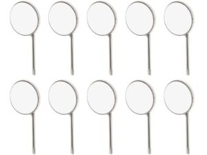 dental mirrors tops front surface european style threading rhodium set of 12 artman brand