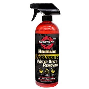 renegade products water spot remover safe on polished aluminum non acidic base 24 oz bottle