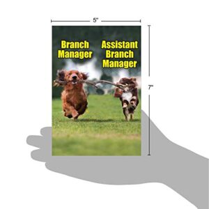 NobleWorks - 1 Adorable Birthday Card Funny - Pet Dog Animal Humor, Bday Notecard with Envelope - Branch Managers C4672BDG