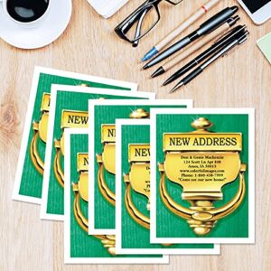 Colorful Images Classic Personalized New Address Postcards, Set of 24 Moving Announcements, 5-¼ x 4 inches