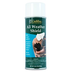 cadillac all weather shield - leather and fabric protector spray 10.5 oz