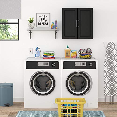 SystemBuild Kendall 24" Wall Cabinet - Black