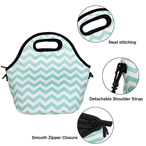 Kaptron Lunch Bag, Thick insulated Lunch Tote Lunch Box Bag with Shoulder Straps - Cover for adults, women, girls - Suitable for Travel, Picnic, Office