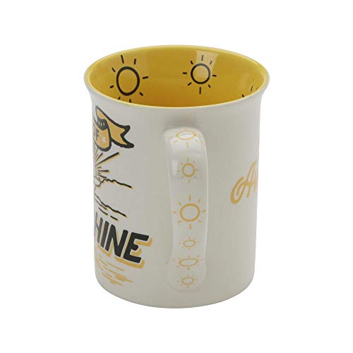 Enesco Our Name is Mud “Cup of Sunshine, 16 oz. Stoneware Mug, 1 Count (Pack of 1), Yellow