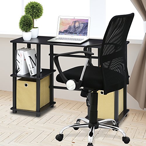 FURINNO Turn-N-Tube Computer Desk, Espresso