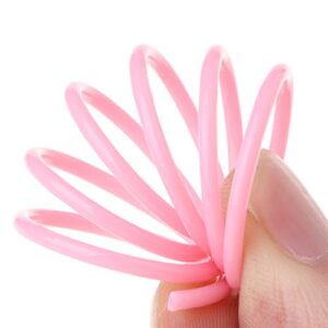 Poity 5 Pieces Cat Toys Colorful Spring Plastic Bounce Pet Random Color Wide Gauge Heavy Color Randomly 4.5x2.5cm(1.77x0.98in)