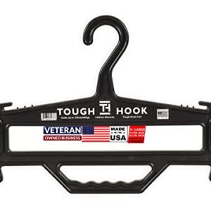 Tough Hanger XL | American Made | Unbreakable Heavy Duty Hanger | Premium Military Grade| X-Large Standard Hanger |180 LB Capacity | The Only Hangers with a Built-in Carry Handles | Veteran Owned