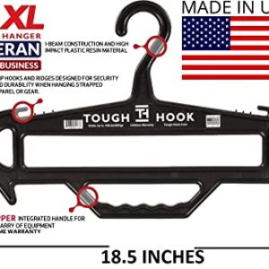 Tough Hanger XL | American Made | Unbreakable Heavy Duty Hanger | Premium Military Grade| X-Large Standard Hanger |180 LB Capacity | The Only Hangers with a Built-in Carry Handles | Veteran Owned