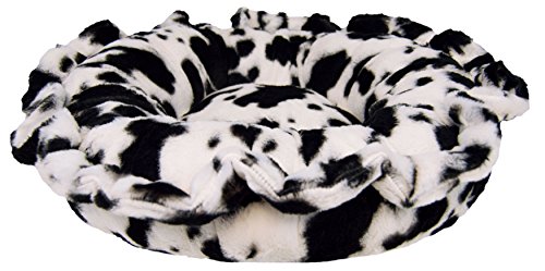 Bessie and Barnie Ultra Plush Spotted Pony/ Snow White Deluxe Luxury Shag Dog/Pet Lily Pod Bed Machine Washable