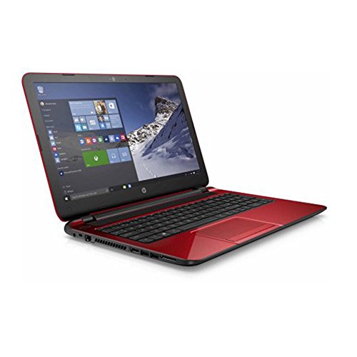 HP 2018 Newest Premium High Performance Laptop PC 15.6" HD BrightView WLED-Backlit Display Intel Pentium N3540 Quad-Core Processor 4GB RAM 500GB Hard Drive HDMI DVD-RW WiFi Windows 10-Red