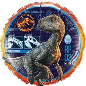 qualatex 18" jurassic world fallen kingdom foil balloon, multicolor