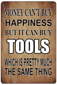 rogue river tactical funny mechanic shop metal tin sign wall decor man cave bar money happiness tools