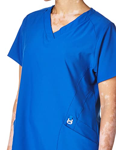 WonderWink W123 Women’s Stylized V-Neck Scrub Top — Royal, Medium