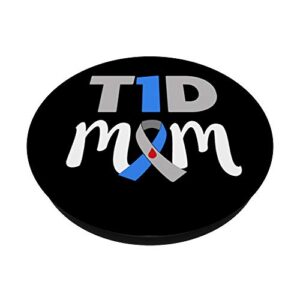 T1D Mom womens Type 1 Diabetes Phone accessory PopSockets PopGrip: Swappable Grip for Phones & Tablets